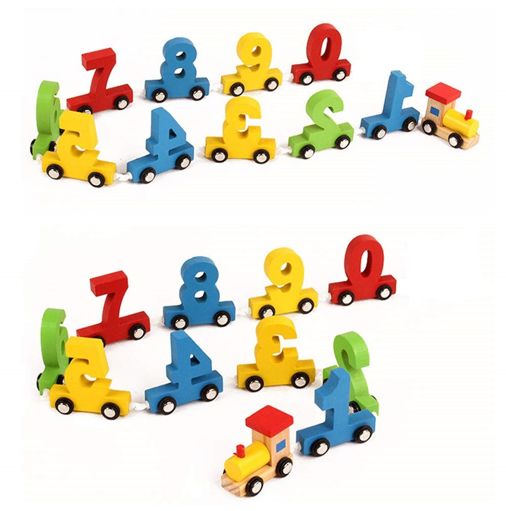 Wooden Number Train 0 to 9 Blocks | Chunnu Munnu – Chunnu Munnu - Kids ...